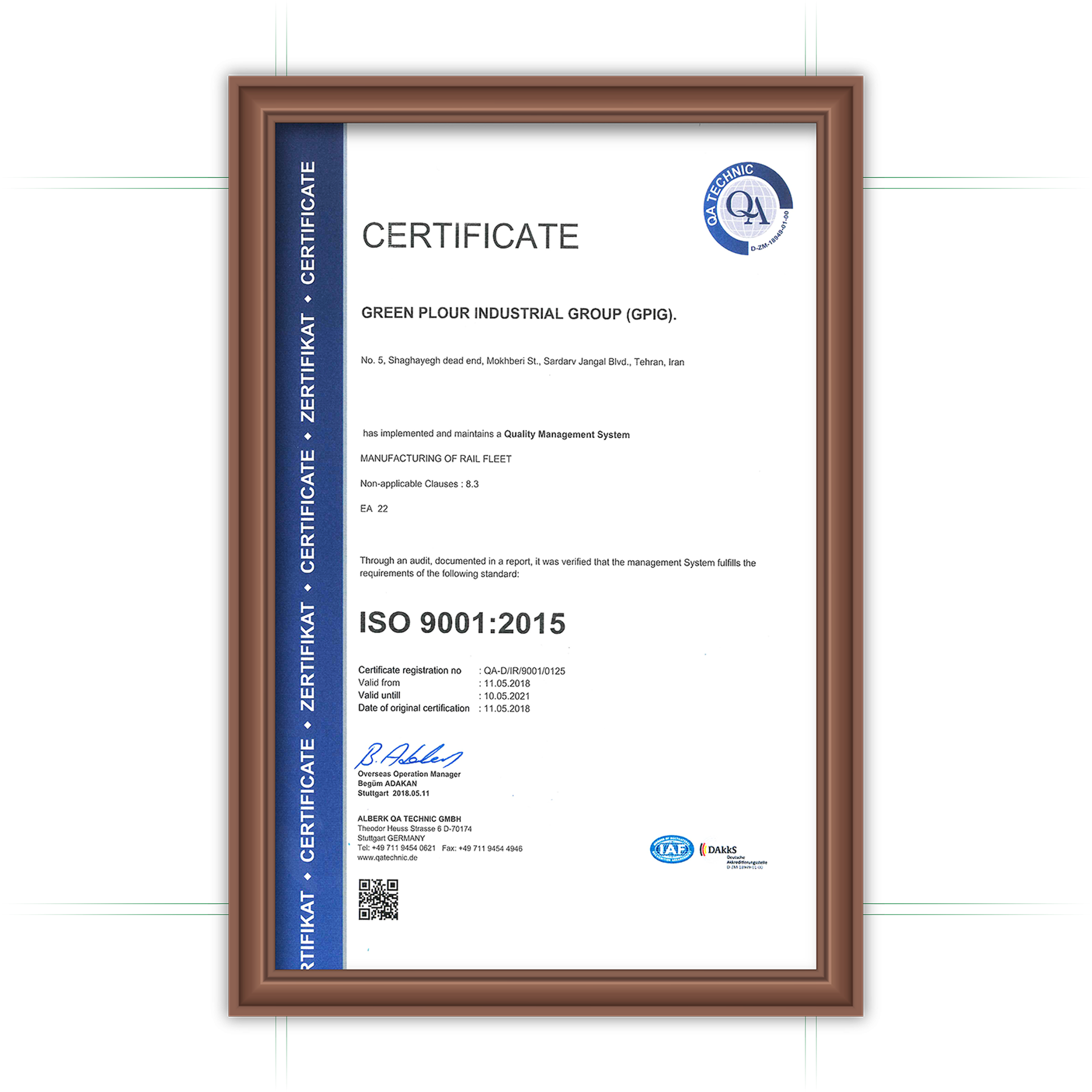 Certificates – Gpig